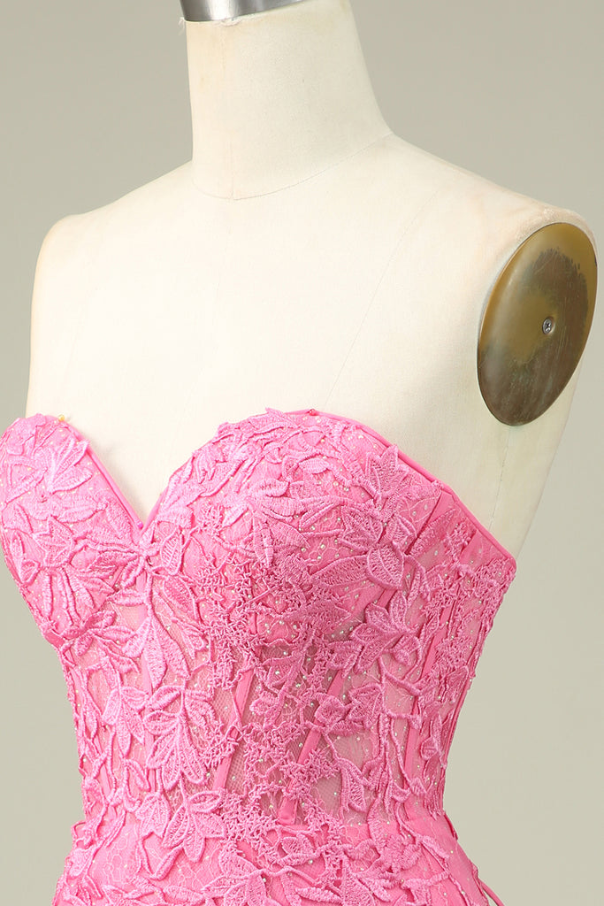 Zapakasa Women Black Corset Lace Tight Short Homecoming Dress ...